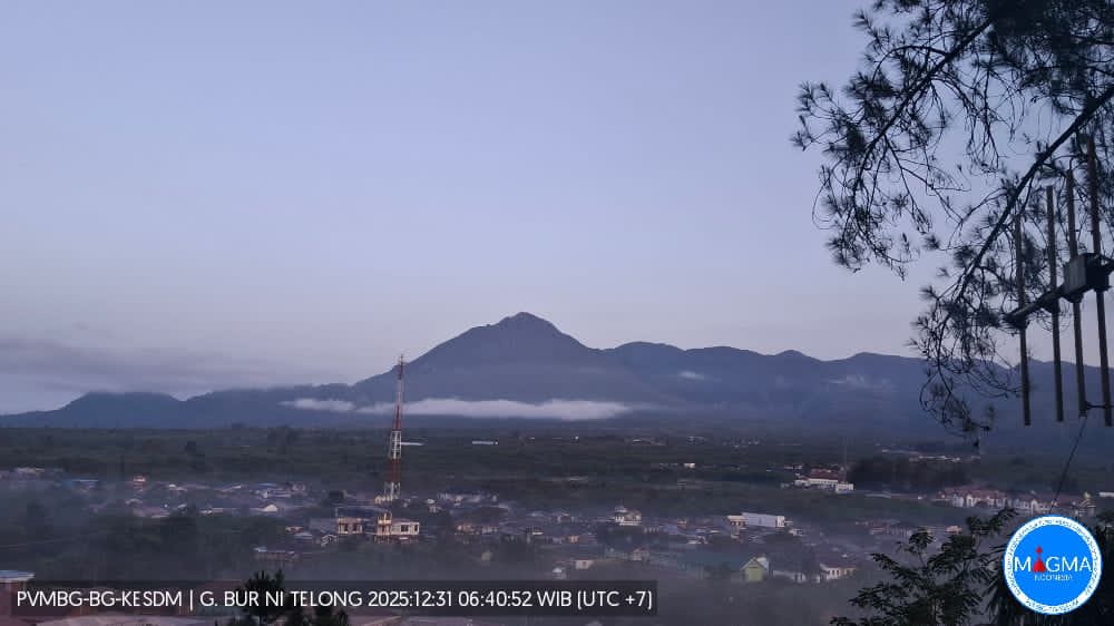 Status Gunung Merapi Burni Telong Turun ke Level Waspada